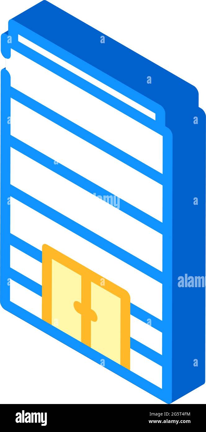 without windows modern house isometric icon vector illustration Stock ...