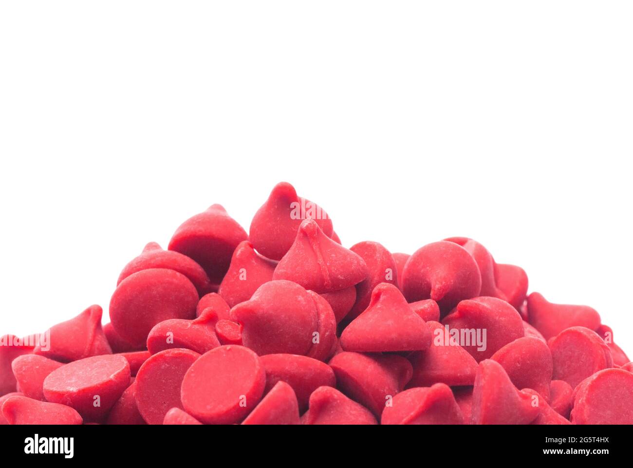 A Pile of Gourmet Red Cherry Baking Chips Stock Photo - Alamy