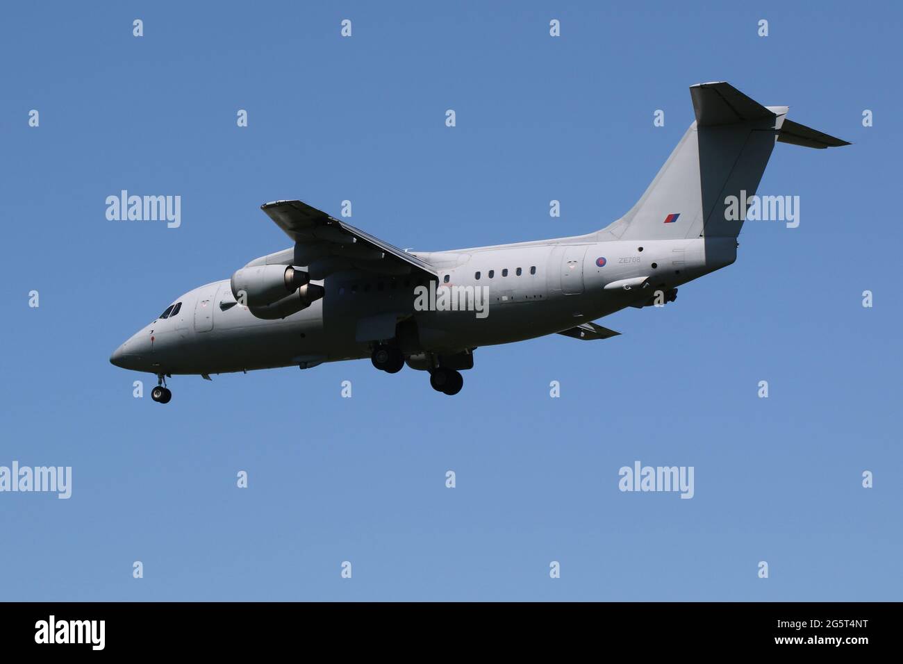 ZE708, a BAe 146 C3 operated by 32 Squadron, Royal Air Force, at ...
