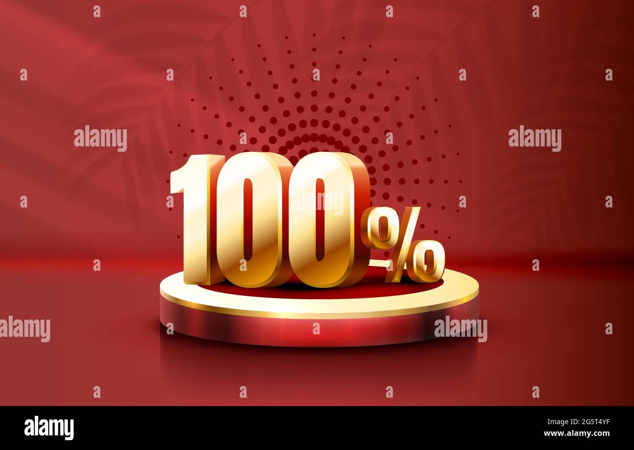 Up To 100 off sale banner, promotion flyer, retro label. Vector ...