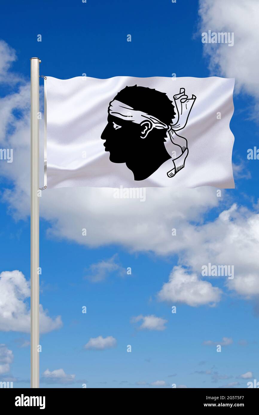 Flag of corsica island hi-res stock photography and images - Alamy