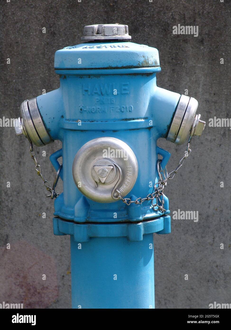 Blue Hydrant, Germany Stock Photo - Alamy