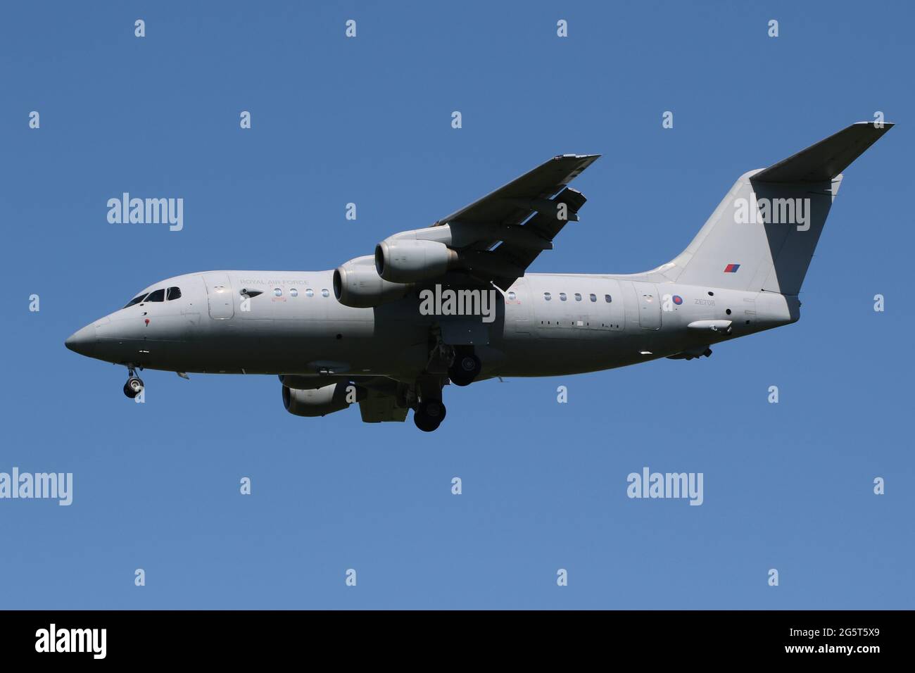 ZE708, a BAe 146 C3 operated by 32 Squadron, Royal Air Force, at ...