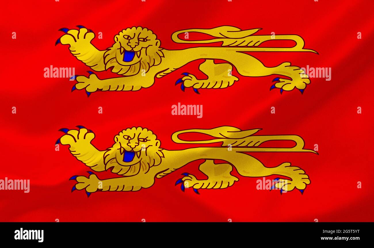 flag of the Normandy, France, Normandy Stock Photo - Alamy