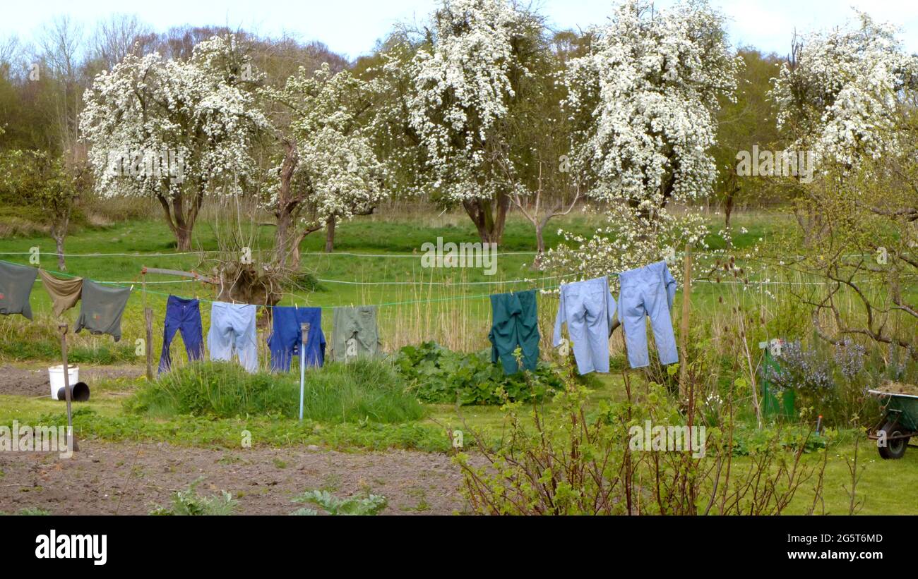 Country clothes line hi-res stock photography and images - Alamy