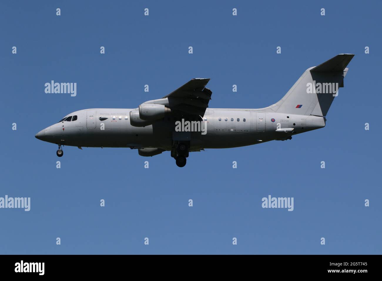 ZE708, a BAe 146 C3 operated by 32 Squadron, Royal Air Force, at ...