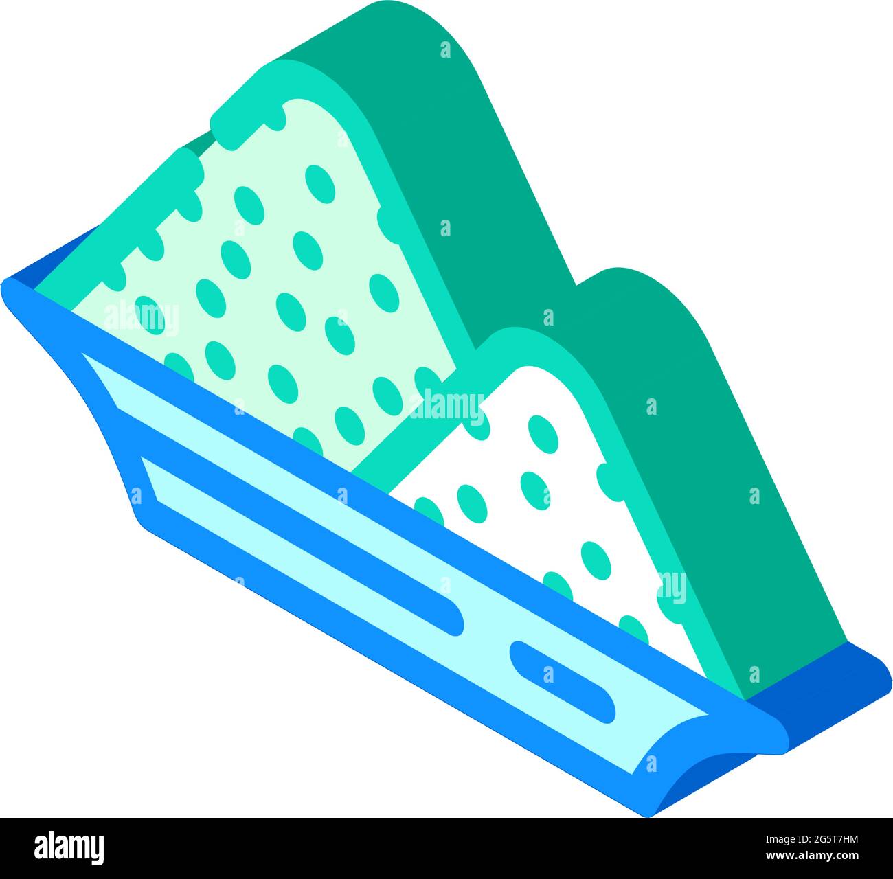 salt heap in plate isometric icon vector illustration Stock Vector ...