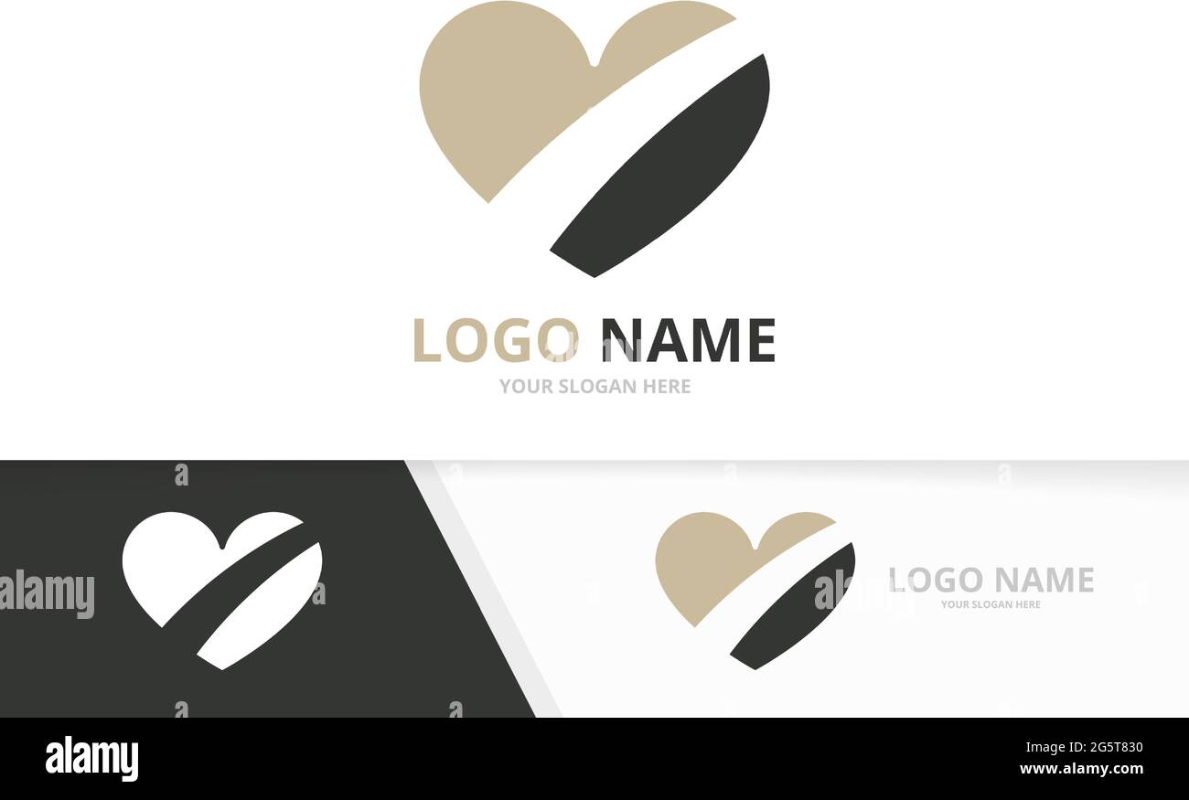 Colorful heart combination. Modern care logotype design template Stock ...