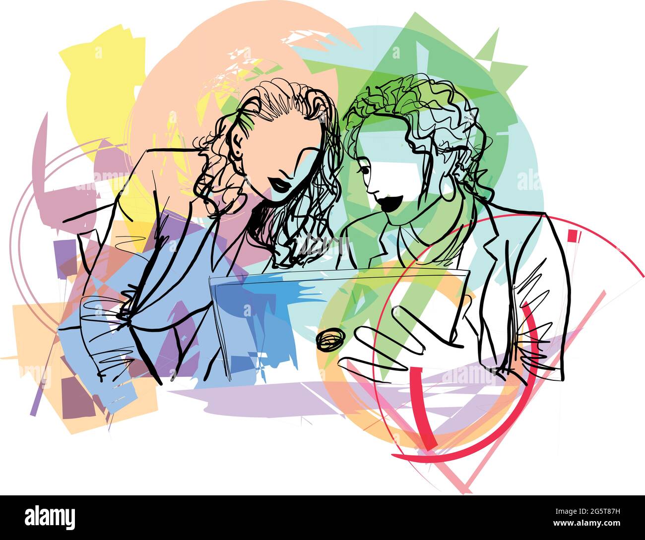 Control boss office Stock Vector Images - Alamy