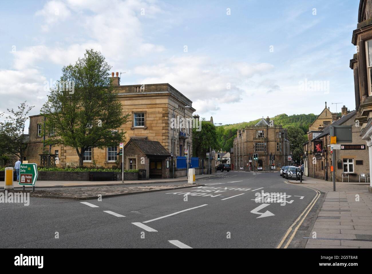 The centre of Bakewell in Derbyshire England early evening Stock Photo ...