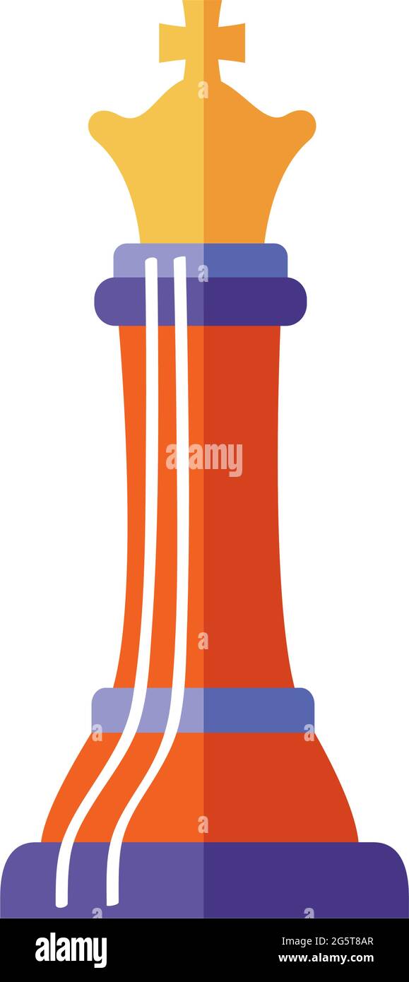 king chess piece isolated icon Stock Vector Image & Art - Alamy