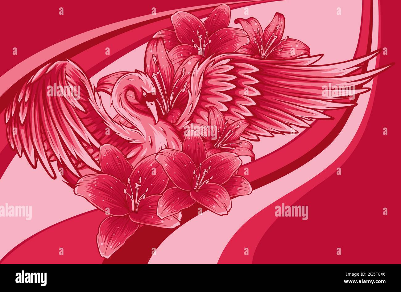 Little black white flower Stock Vector Images - Alamy