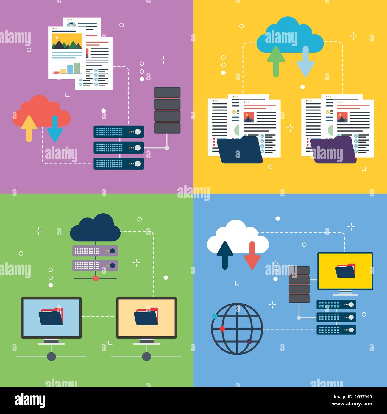 Concepts de cloud computing Stock Vector Images - Alamy