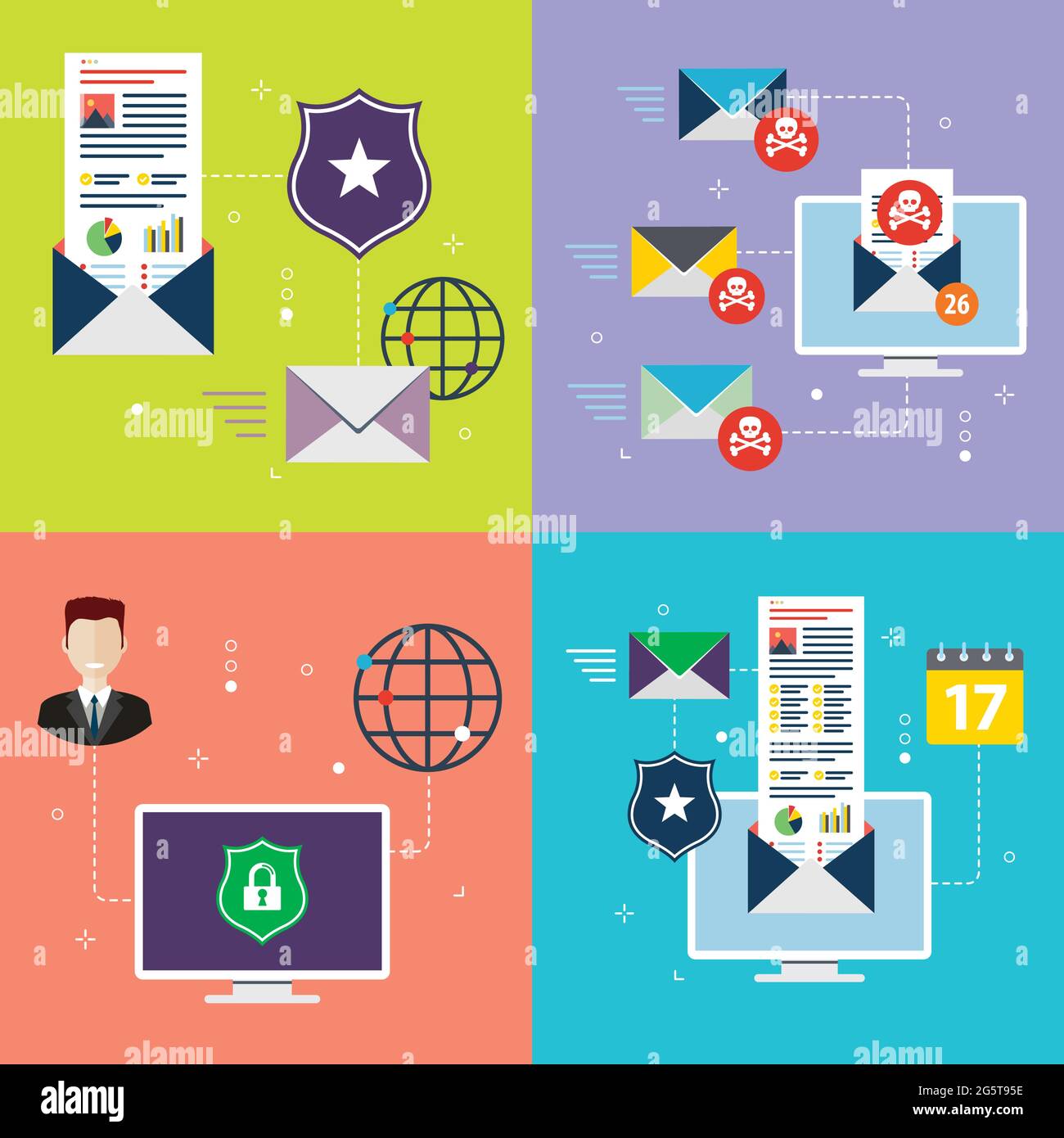 Online blocking Stock Vector Images - Alamy