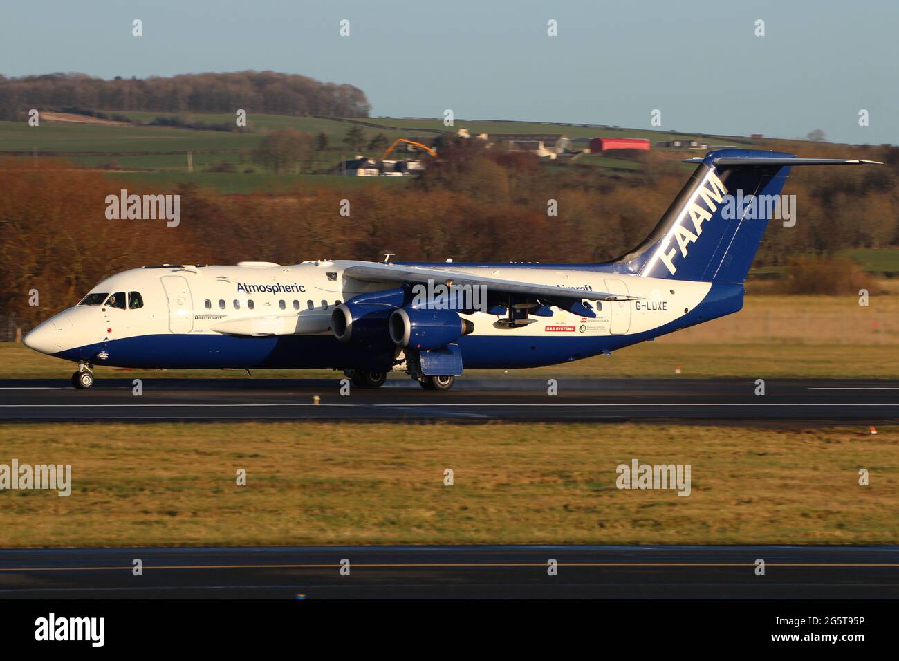 G-LUXE, a BAe 146operated by the Facility for Airborne Atmospheric ...