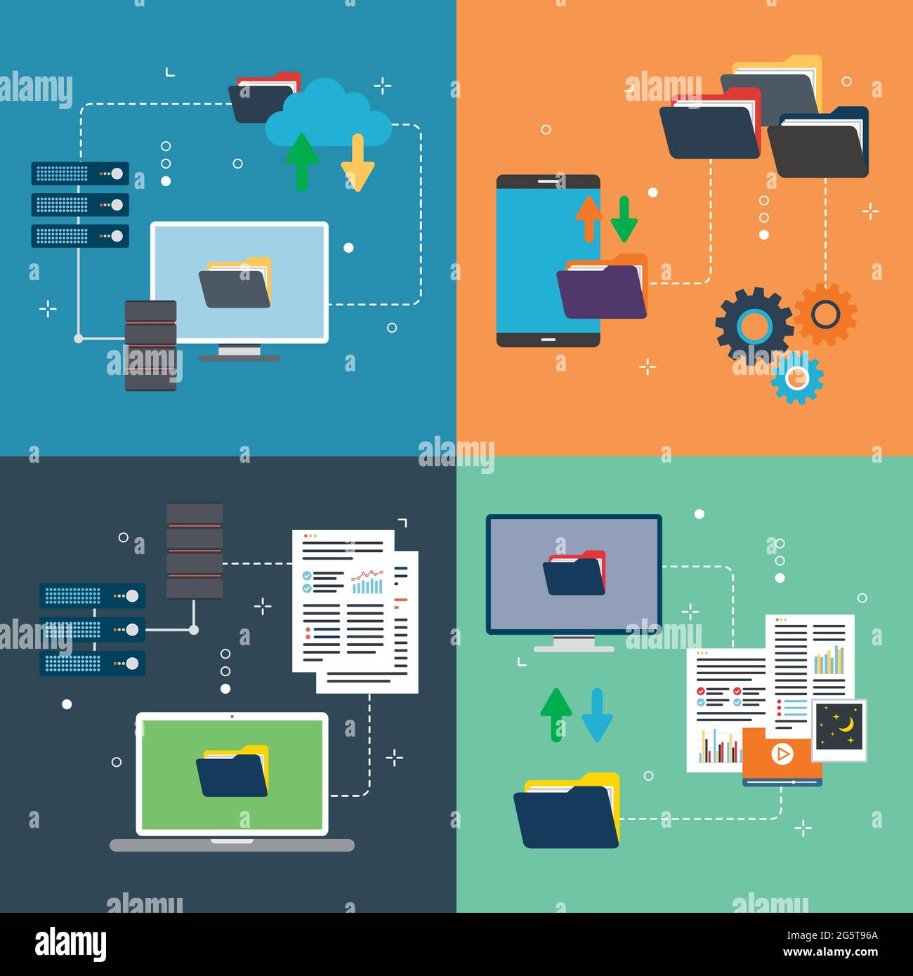 Cloud uploading process hi-res stock photography and images - Alamy