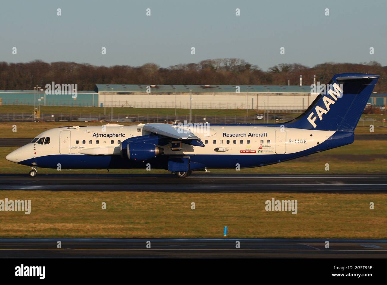 G-LUXE, a BAe 146operated by the Facility for Airborne Atmospheric ...