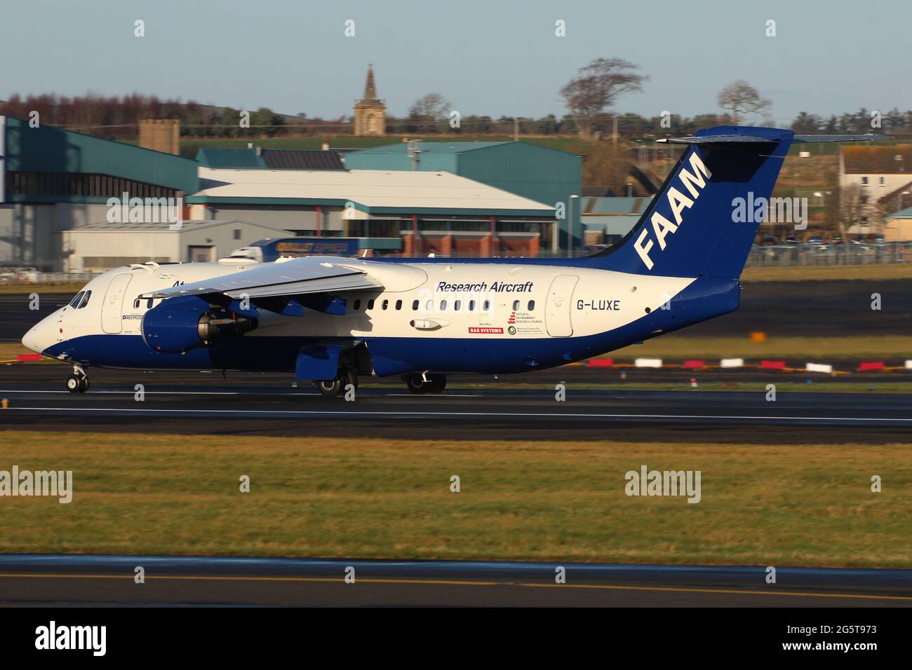 G-LUXE, a BAe 146operated by the Facility for Airborne Atmospheric ...