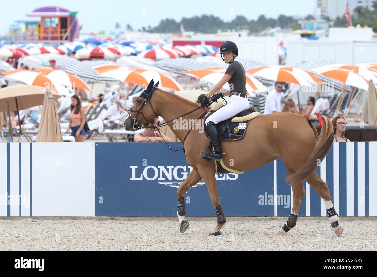 MIAMI BEACH, FL - APRIL 20: Jessica Rae Springsteen at the Longines ...