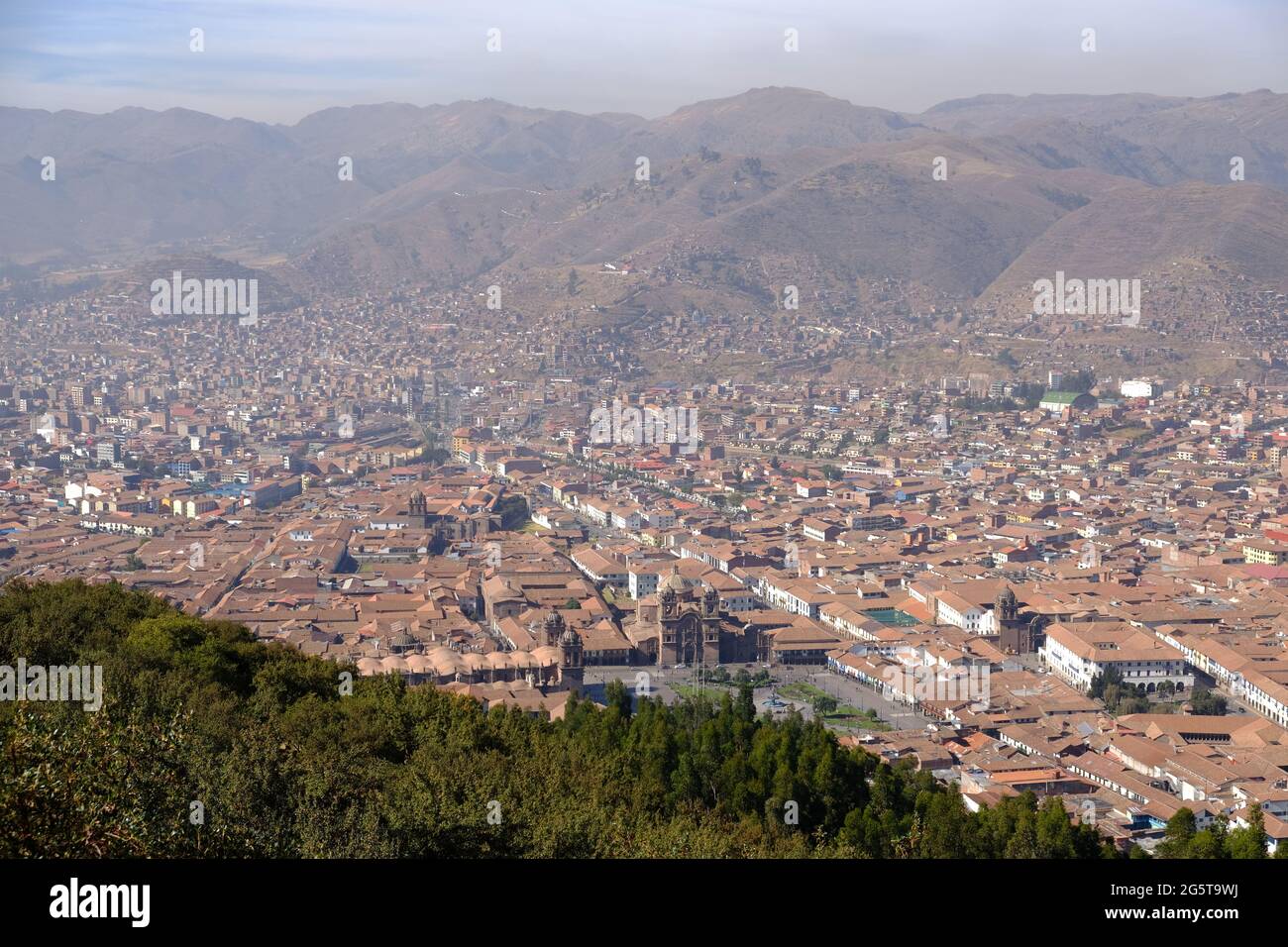 Aerial view cusco from sacsayhuaman hi-res stock photography and images ...
