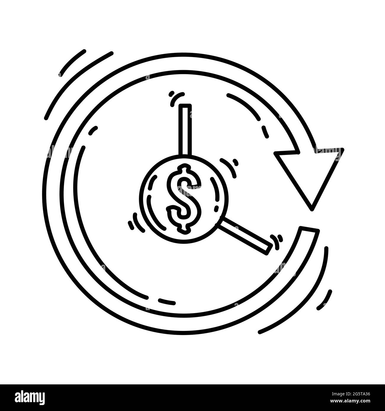 Ecommerce pay later. hand drawn icon set, outline black, doodle icon, vector icon Stock Vector ...