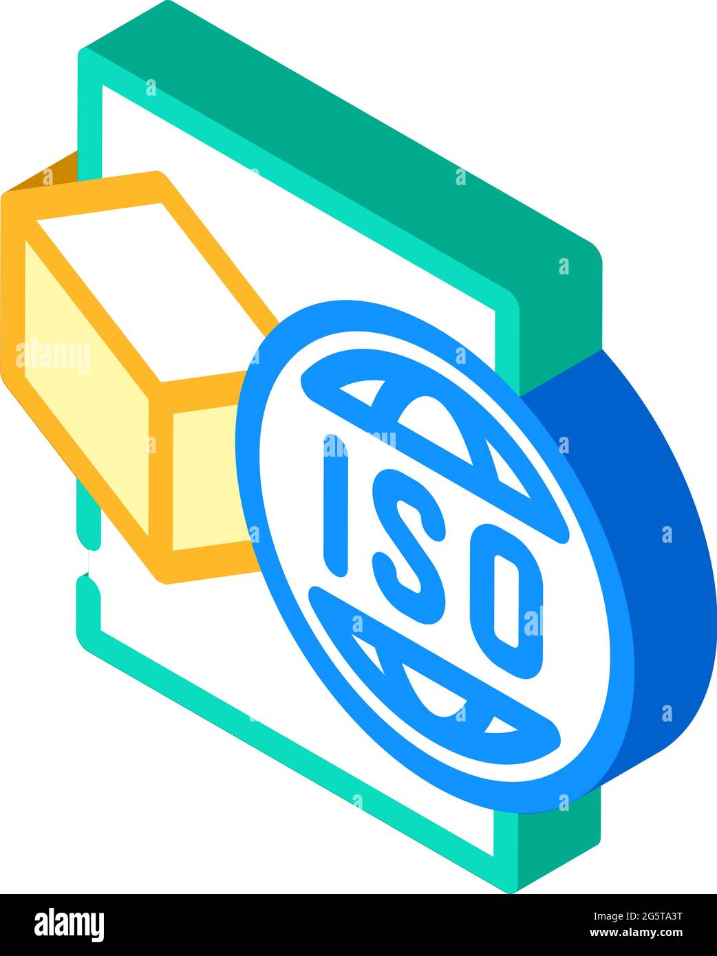 iso standard production isometric icon vector illustration Stock Vector ...