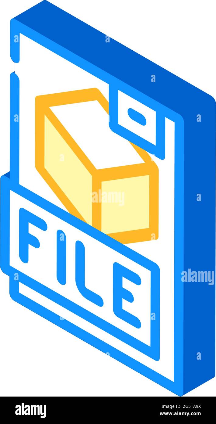digital file production isometric icon vector illustration Stock Vector ...