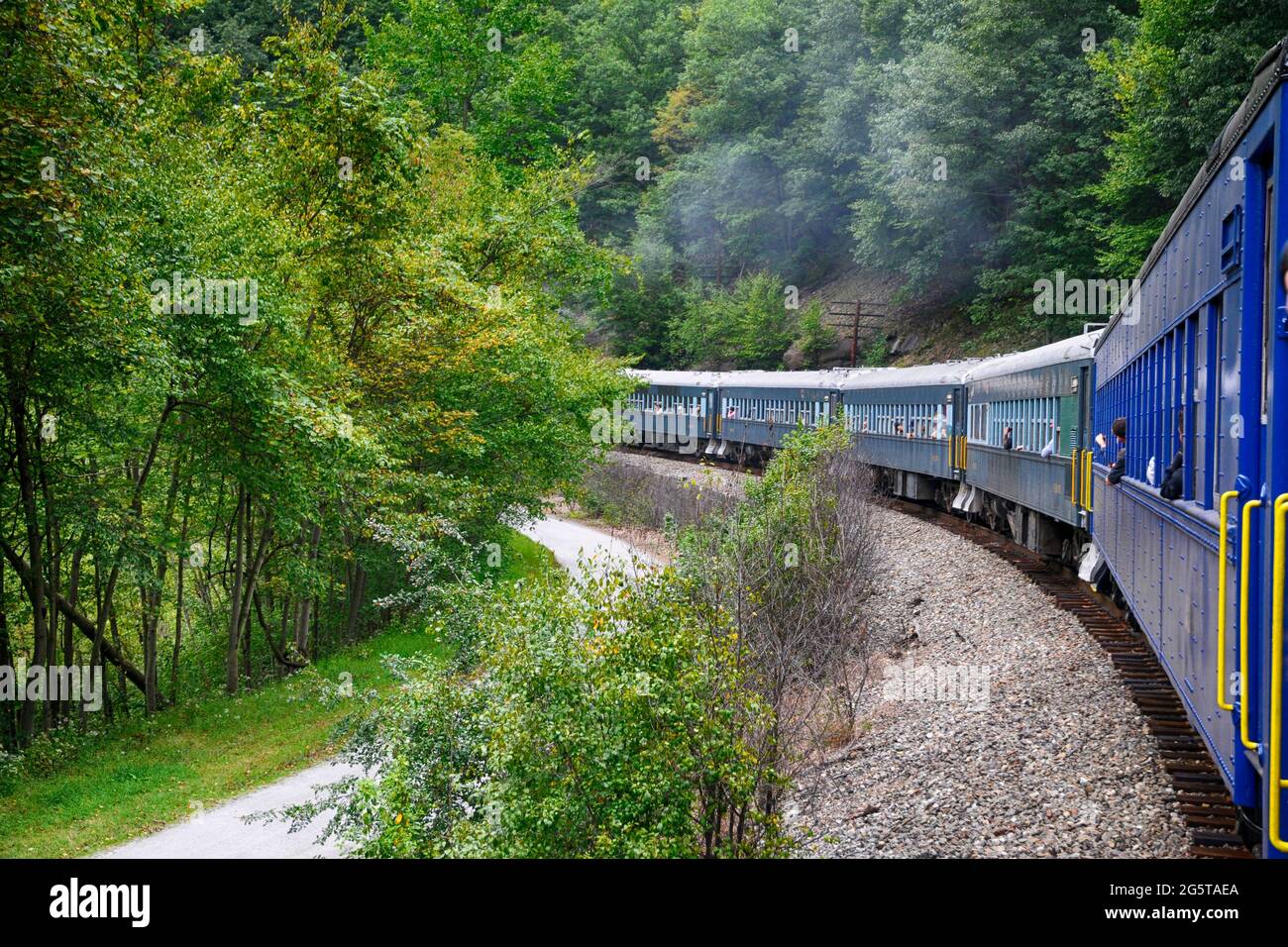 Tourist train, Pennsylvania, USA Stock Photo - Alamy