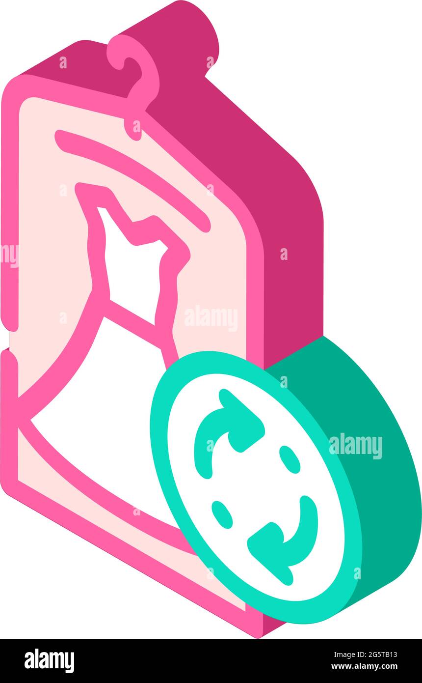 dress rent service isometric icon vector illustration Stock Vector ...