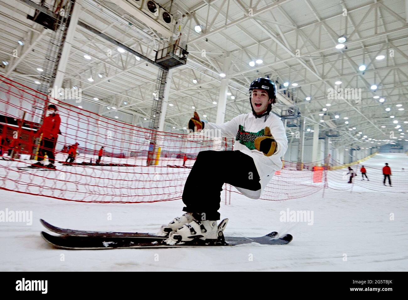 East Rutherford, USA. 29th June, 2021. Andrew Ramsey gives the thumbs ...