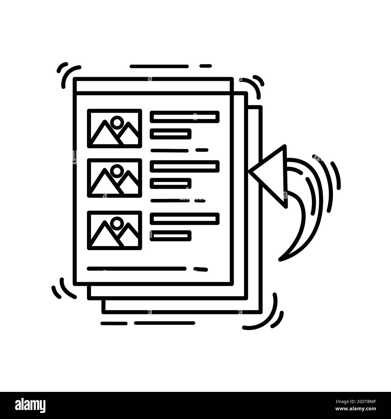 Ecommerce catalog icon. hand drawn icon set, outline black, doodle icon ...