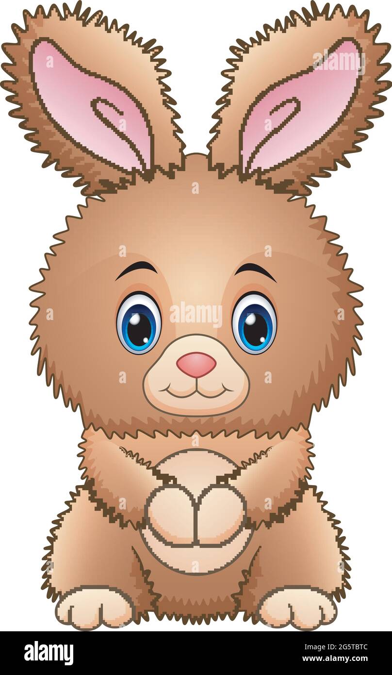 Cute baby rabbit cartoon Stock Vector Image & Art - Alamy