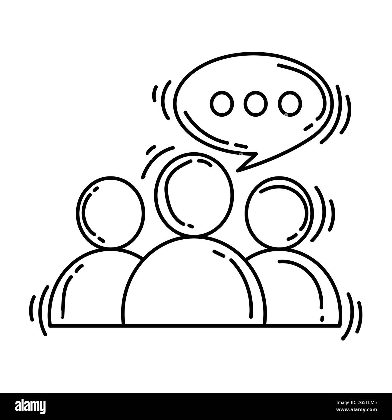 Discussion Icon Black