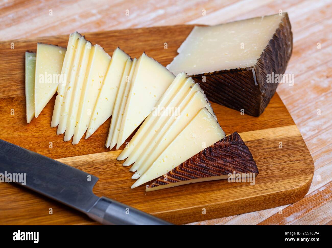 Sheep cheese with intense flavor, distinct sheep aroma, dense texture ...