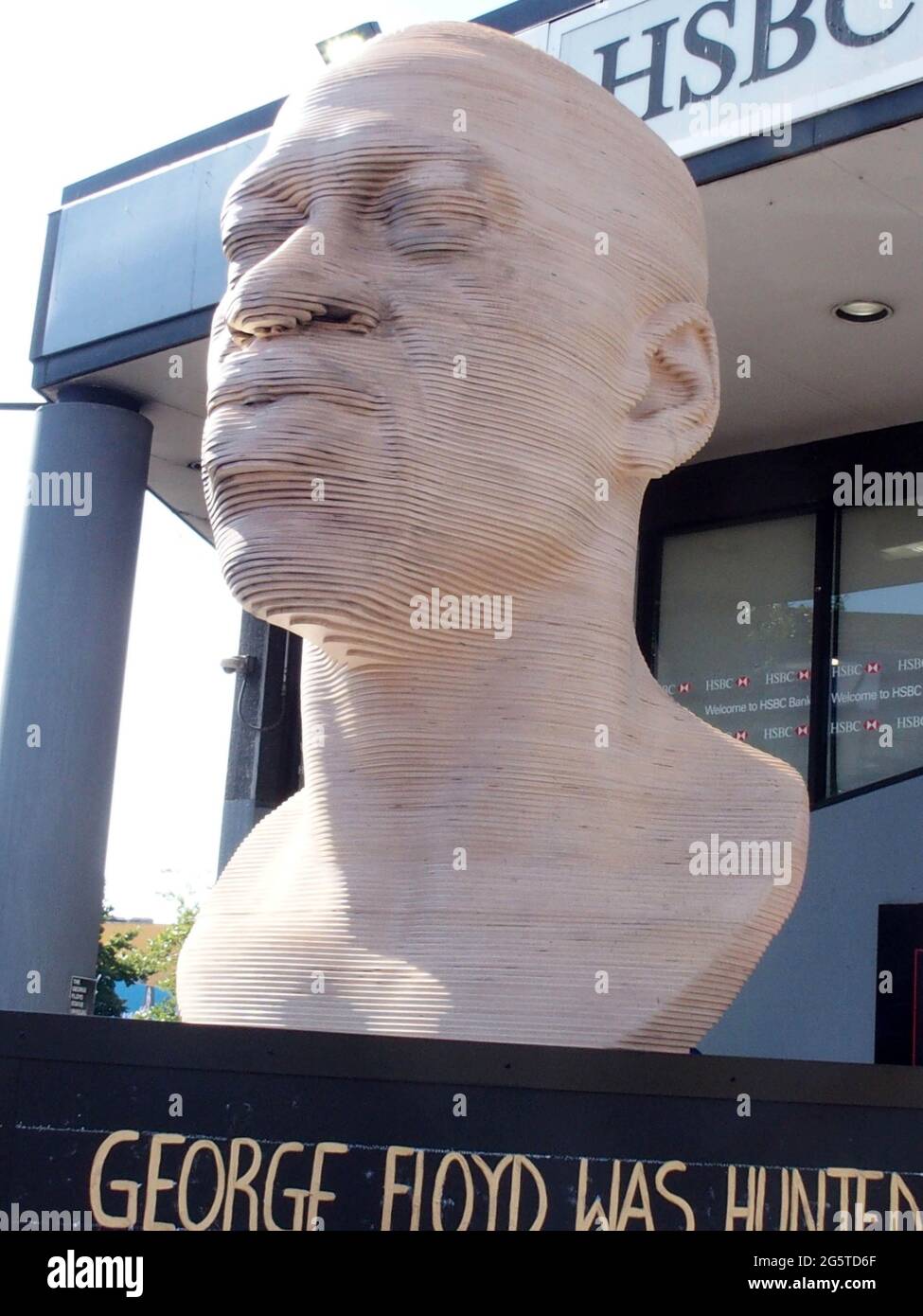 New York, New York, USA. 25th June, 2021. George Floyd verdict rally ...