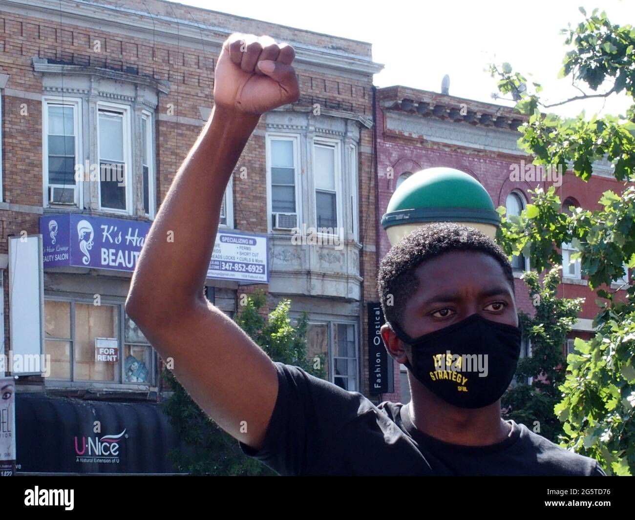 New York, New York, USA. 25th June, 2021. George Floyd verdict rally ...