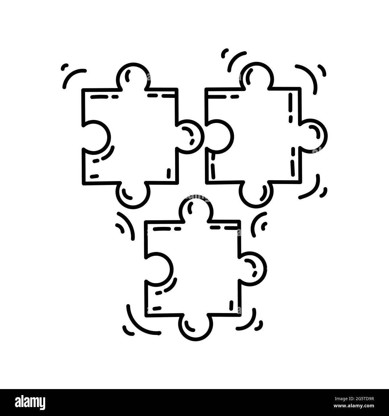 Ecommerce solution icon. hand drawn icon set, outline black, doodle ...