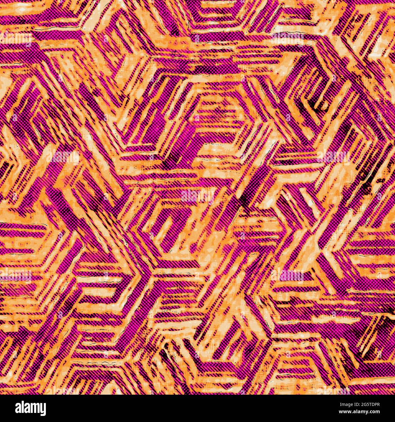 Seamless bright vivid pink and yellow pattern swatch for print Stock ...