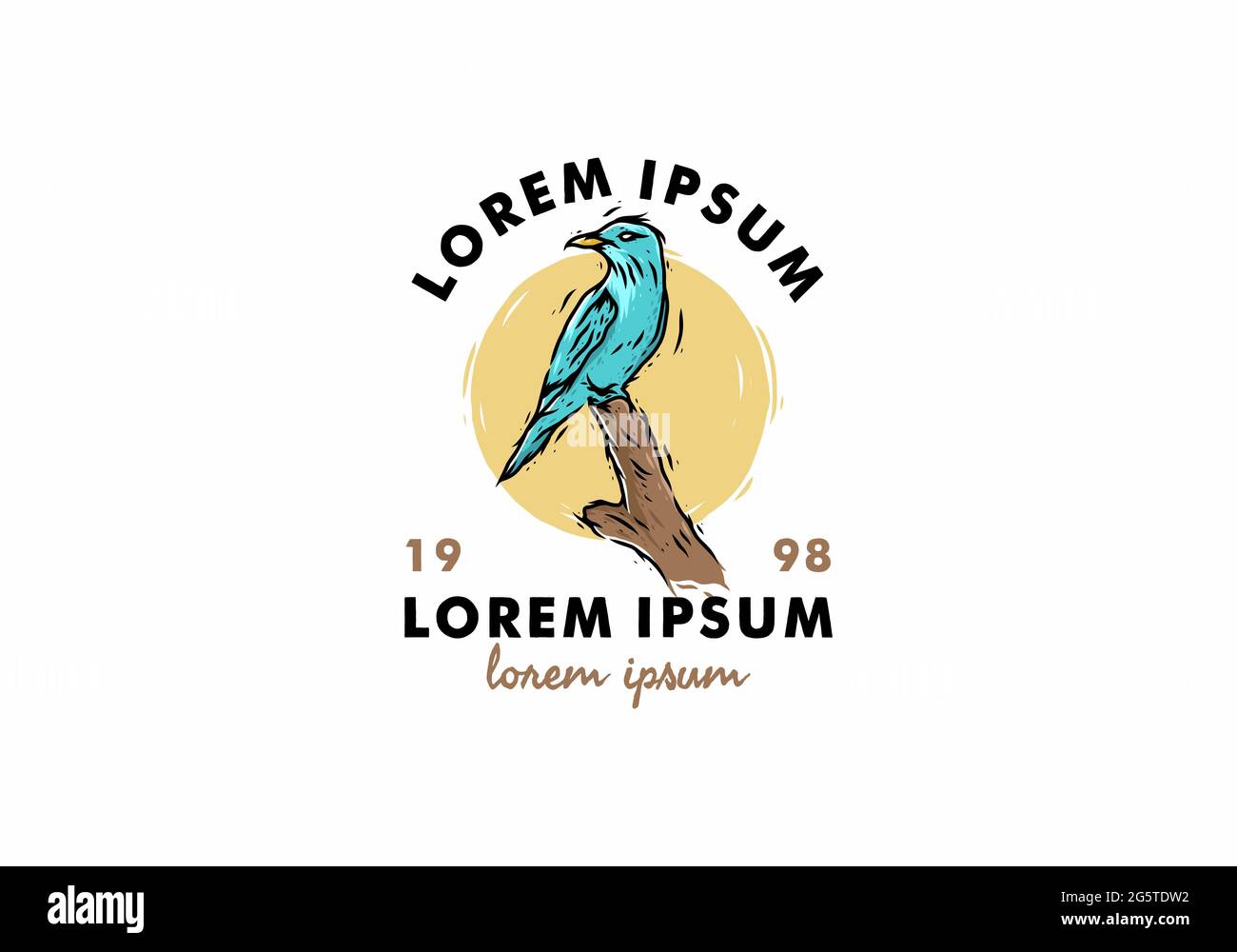 Colorful illustration drawing of bird design Stock Vector Image & Art ...