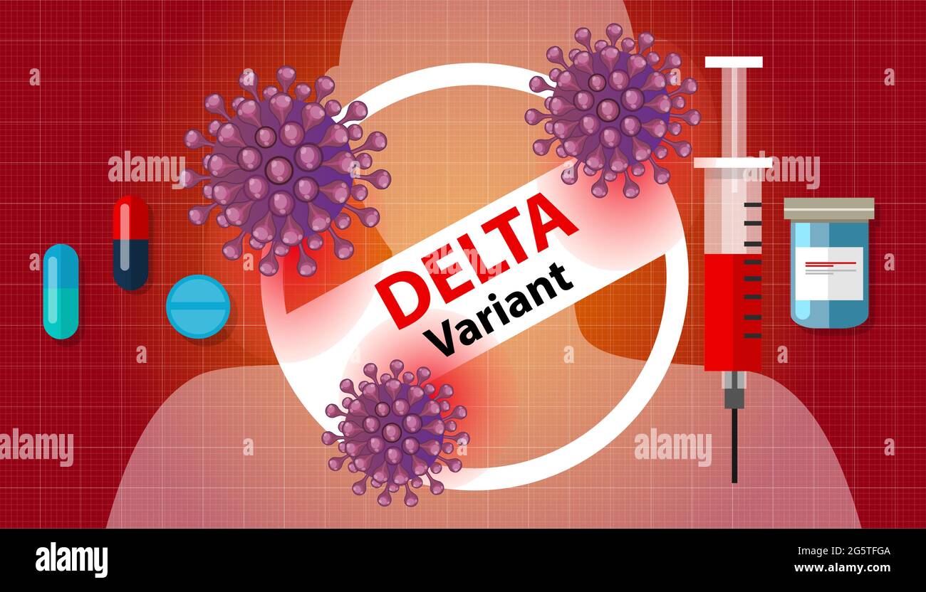 Delta corona virus Stock Vector Images - Alamy