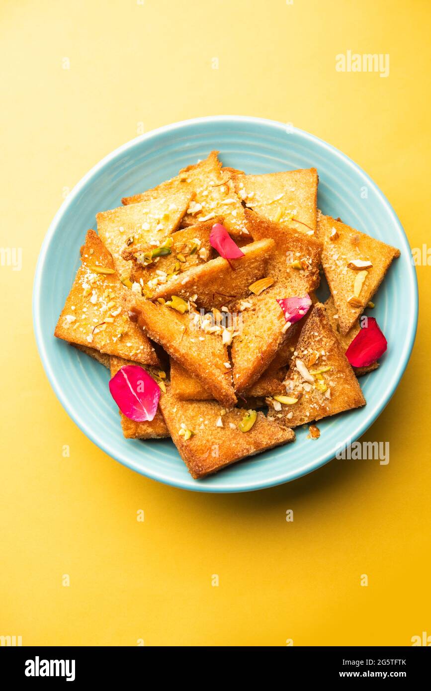 Shahi tukda or tukra also known as double ka meetha is a rich & festive ...