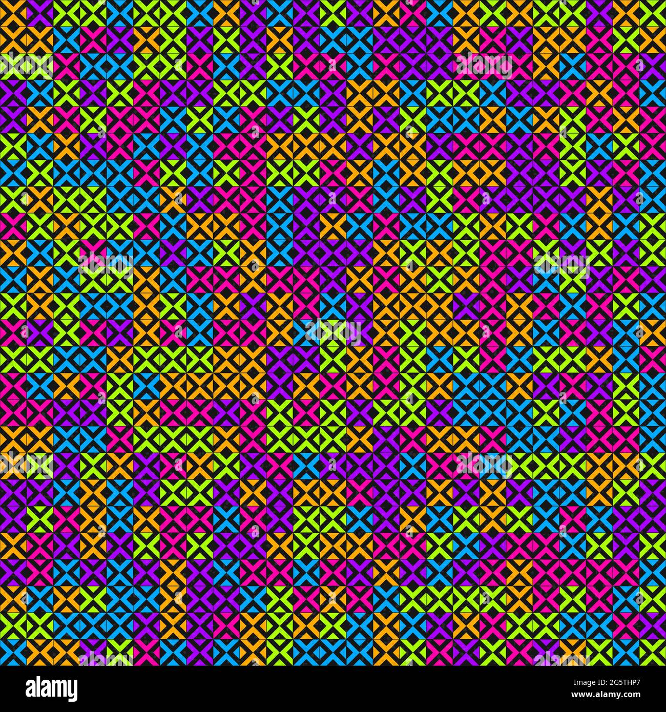Abstract Geometrical generative computational art illustration Stock ...