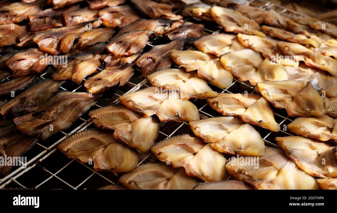 Cooked Fresh Fish Klong Toey Market Wholesale Wet Market Bangkok ...