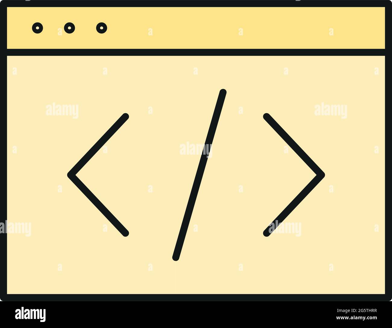 Programming concept online database computer technology icon, remote ...