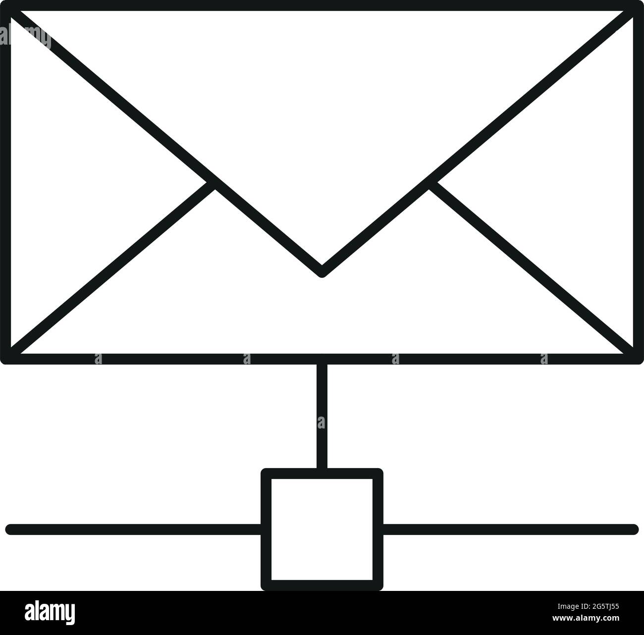 Email cloud global internet icon, remote send web message computer ...