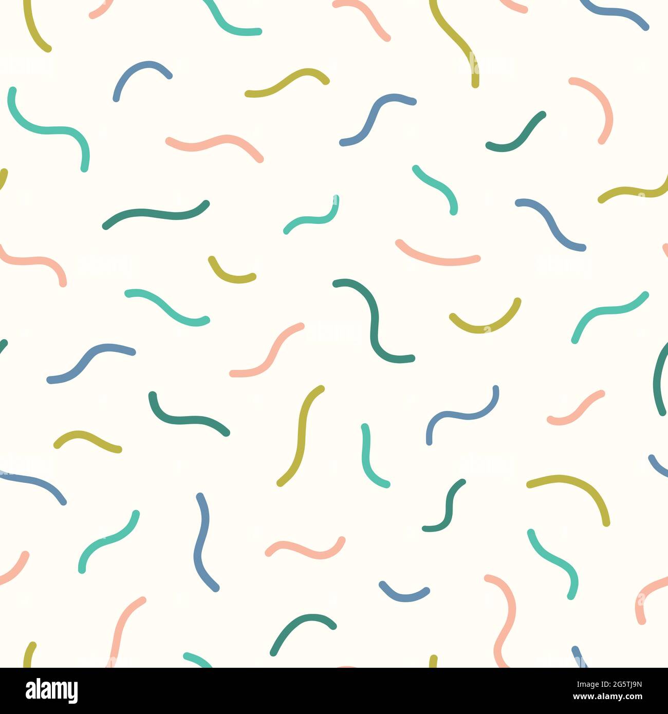 Abstract squiggle pattern background. Fun modern design element of wavy ...