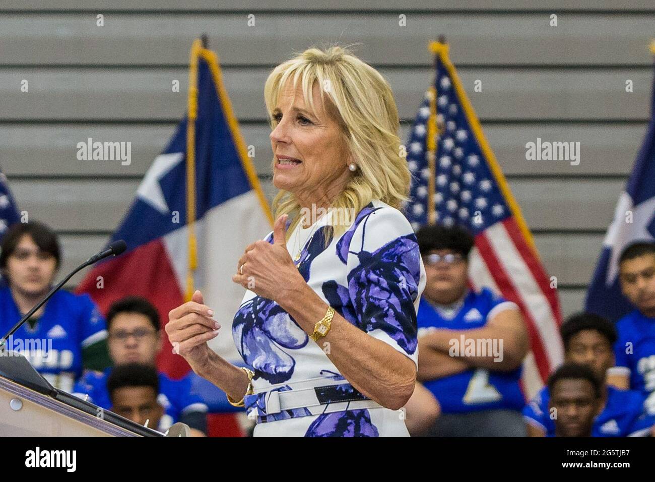 Dallas, Texas, USA. 29th June, 2021. The First Lady (FLOTUS), Dr. Jill ...