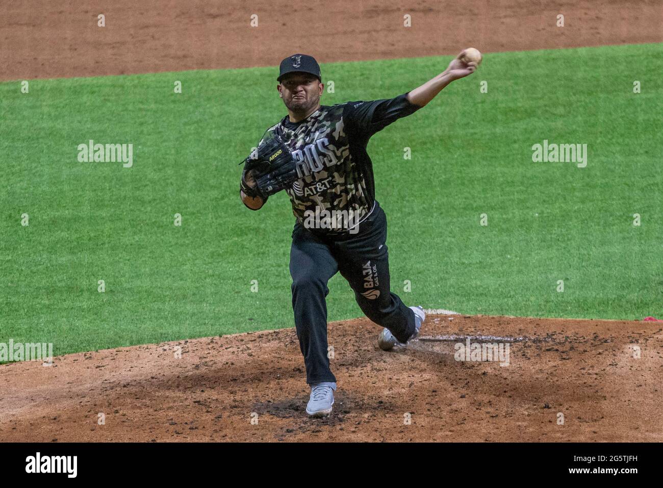 Mexico City, Mexico, June 29, 2021. Carlos Hernandez #54 of the Toros ...