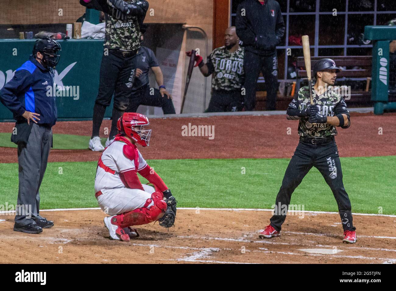Mexico City, Mexico, June 29, 2021. Isaac Rodriguez #74 of the Toros of ...