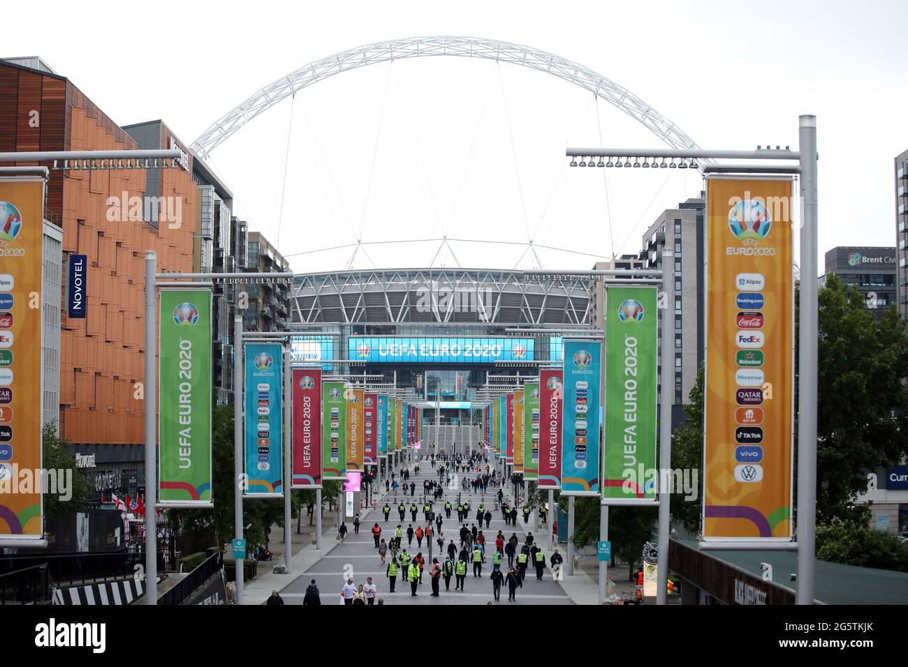 London, UK. 29th June, 2021. Wembley Way during the England v Germany ...